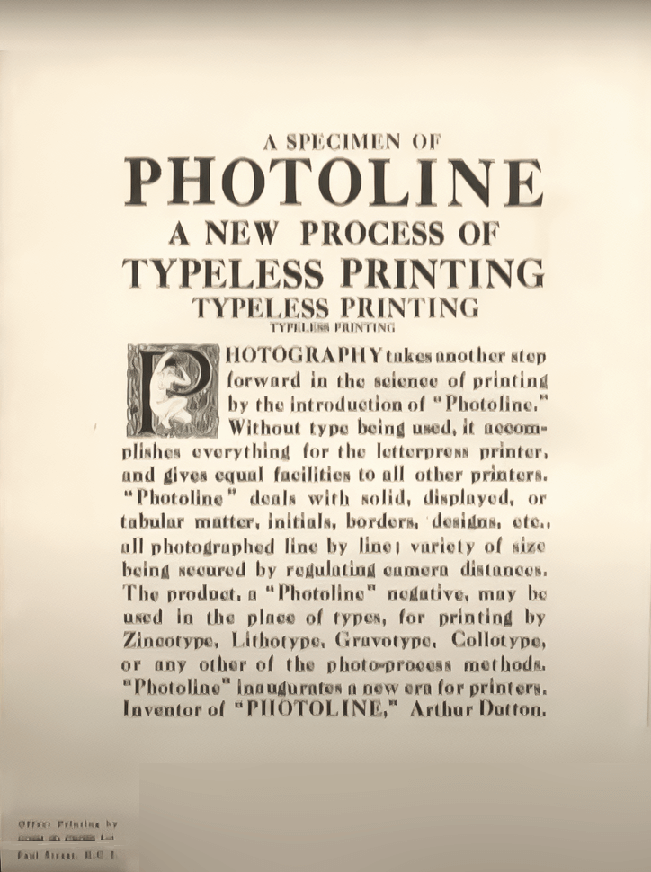 The first phototypesetting machine | Type Network